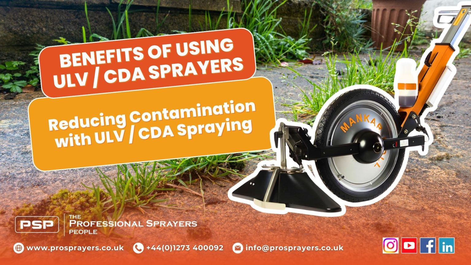 Reducing contamination in weed spraying with Mankar CDA/ULV sprayers ...